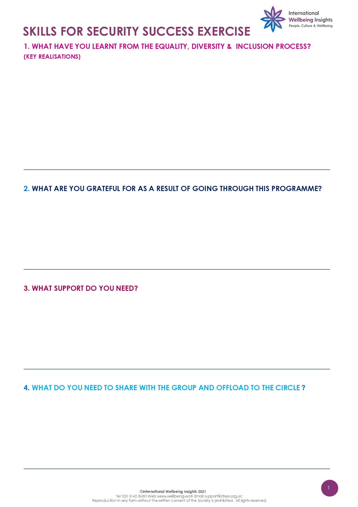 Skills for Security - The Stress Management Society